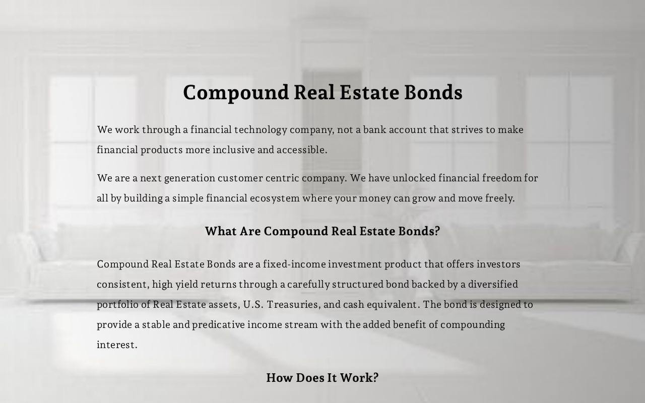 Compound Real Estate Bonds